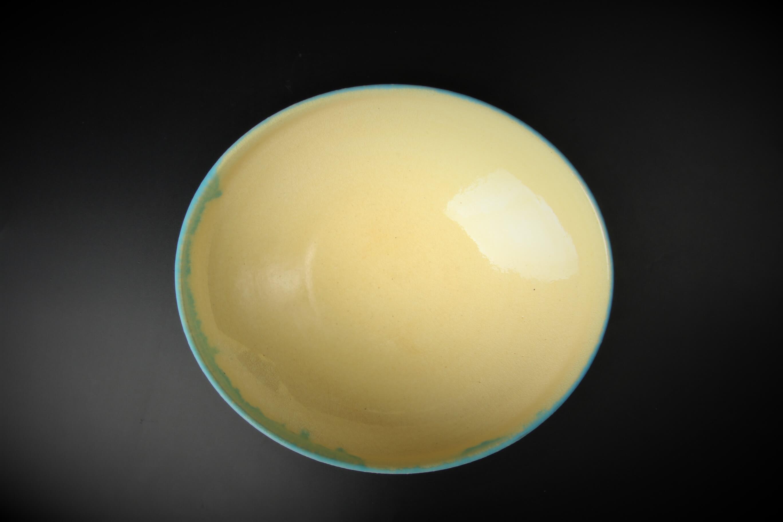 TOKODO - Blue glaze divided oval bowl Shigaraki ware TOKODO - Blue glaze divided oval bowl Shigaraki ware